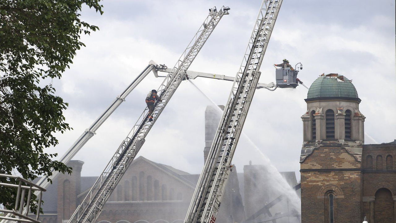 ‘Devastating’: Fire ravages historic Toronto church, destroying Group ...